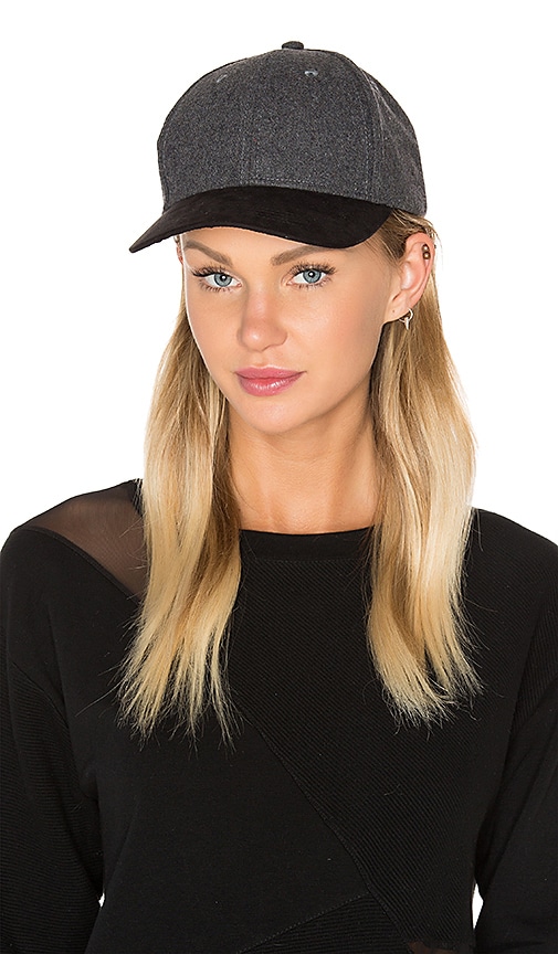 Michael Stars Sueded Brim Baseball Hat in Heather Galvanized | REVOLVE