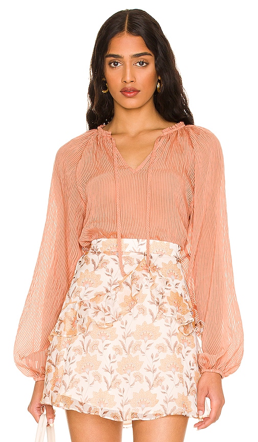 MINKPINK Nerang Blouse in Terracotta | REVOLVE