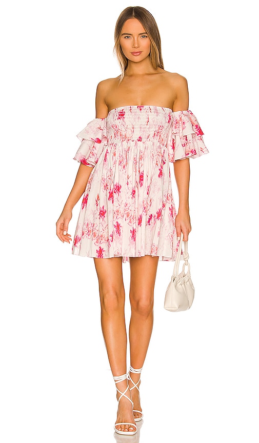 MISA Los Angeles Dina Dress in Abstract Rose Flora | REVOLVE