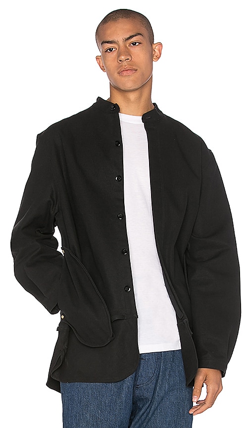 Mr. Completely Banded Collar Jacket in Black | REVOLVE