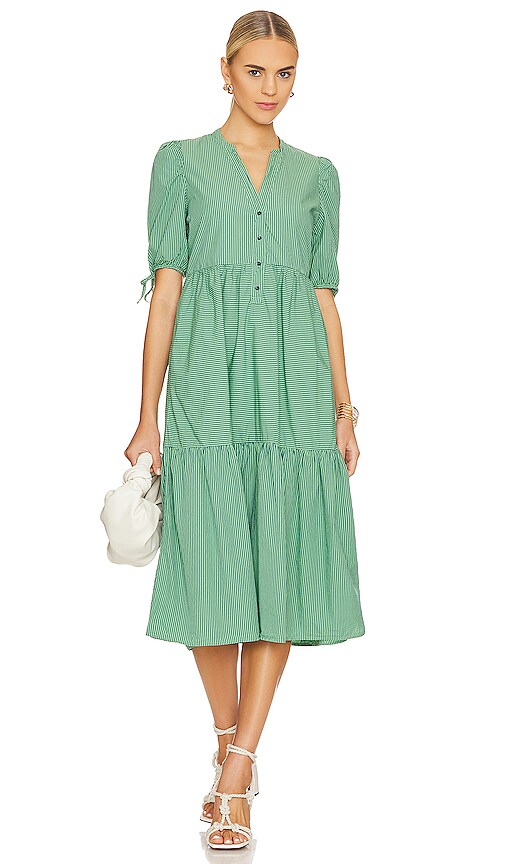 Nation Los Angeles Dustin Romantic Midi Dress in Havana | REVOLVE