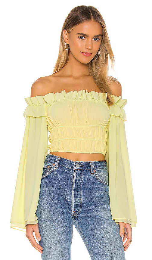 NBD Indira Top in Pastel Yellow | REVOLVE