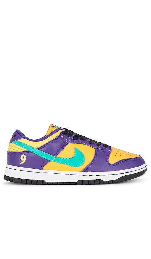 Nike Dunk Low Sneaker in Court Purple & University Gold | REVOLVE