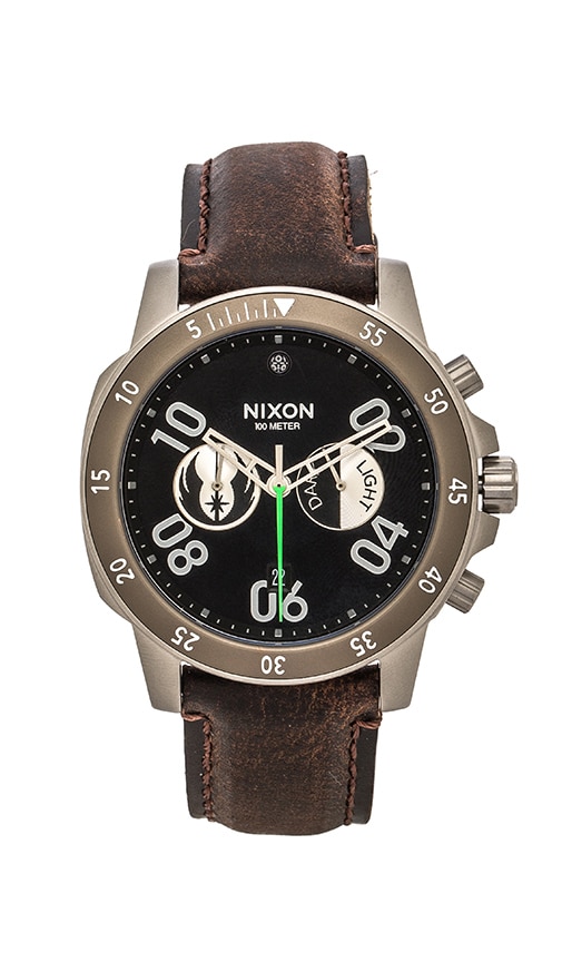 Nixon x Star Wars Jedi Ranger Chrono Leather in Jedi Black & Brown ...