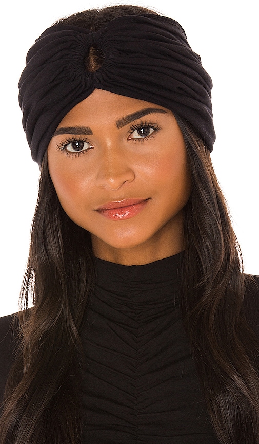 Norma Kamali Turban in Black Terry | REVOLVE