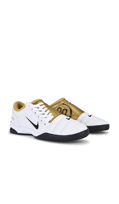 Nike T90 Sneaker in White, Black, & Metallic Gold | REVOLVE