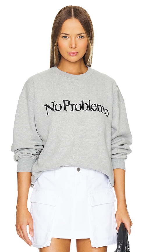 No Problemo Sweatshirt in Grey Marl | REVOLVE