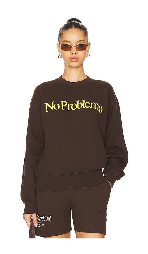 No Problemo Sweatshirt in Brown | REVOLVE