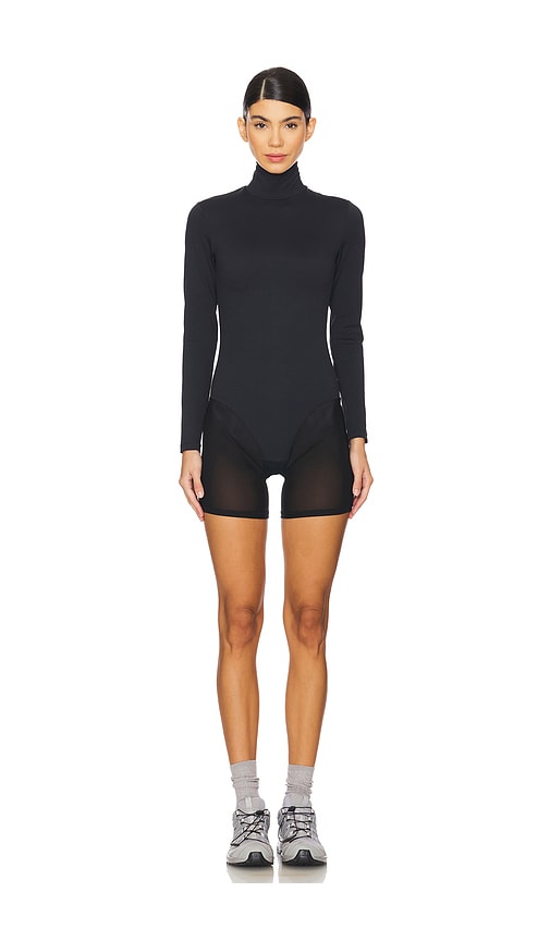 Nubyen Erin Michelle Overlay Leotard in Black | REVOLVE