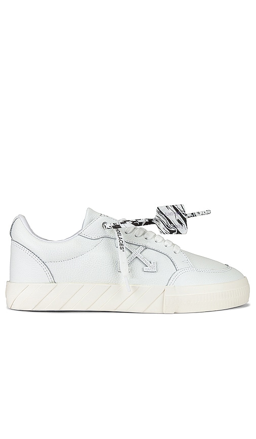 OFF-WHITE Low Vulcanized Calf Leather Sneaker in White | REVOLVE