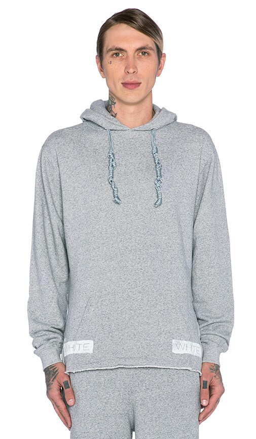 OFF-WHITE Basic Hoody in Melange Grey | REVOLVE