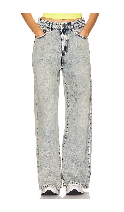 One Teaspoon Love Machines Super Wide Leg in Blue Dust | REVOLVE