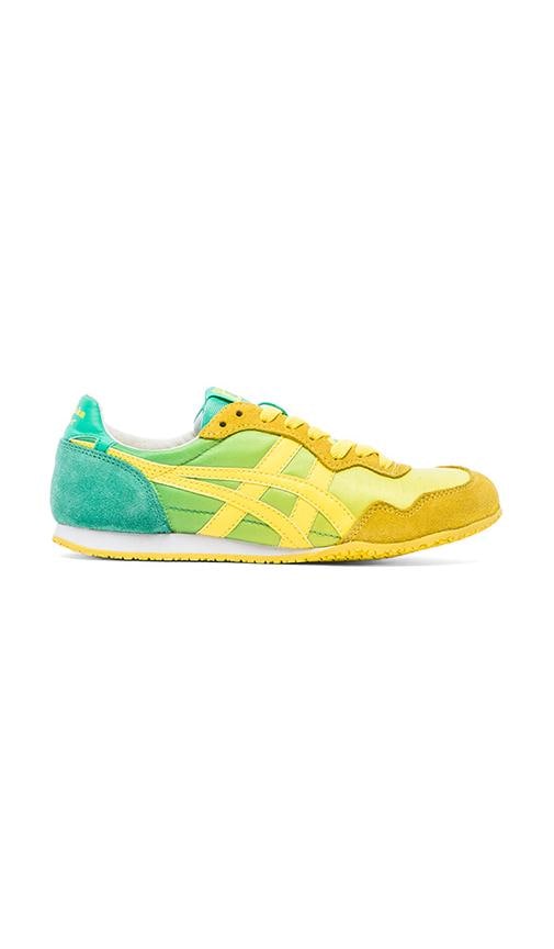 Onitsuka Tiger Serrano Sneaker in Mint & Yellow | REVOLVE