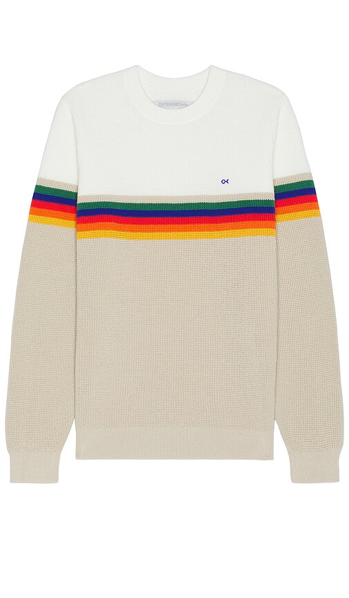 OUTERKNOWN Nostalgic Sweater in Oatmeal Rainbow | REVOLVE