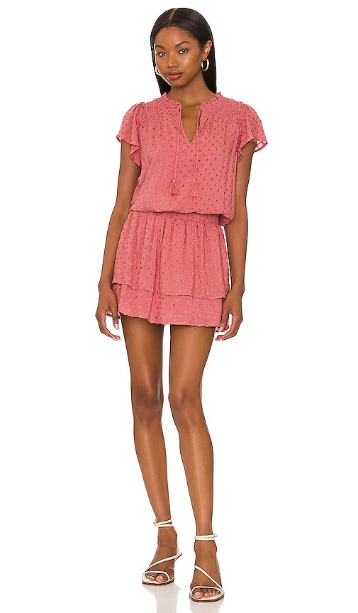 PAIGE Cristina Dress in Muted Brick Dust | REVOLVE