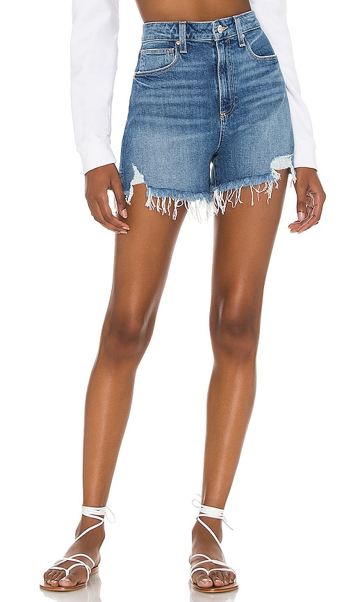 PAIGE Dani High Waisted Short in Leela Destructed | REVOLVE
