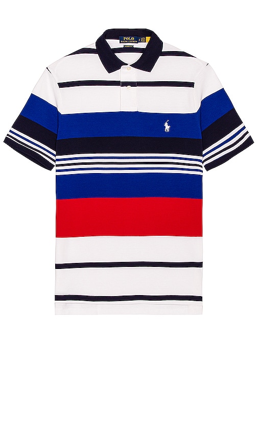 Polo Ralph Lauren Animated Mesh Classic Polo in White Multi | REVOLVE