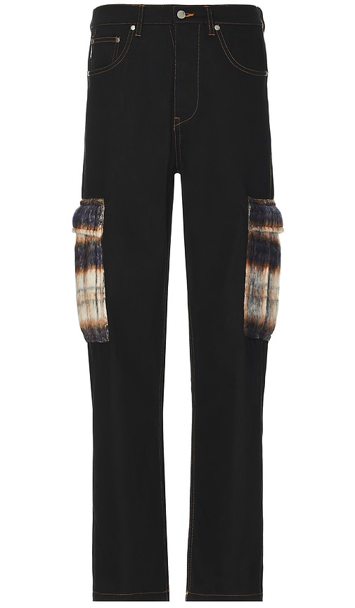 Black Denim Cargo Pants: Women's Designer Jeans | REVOLVE