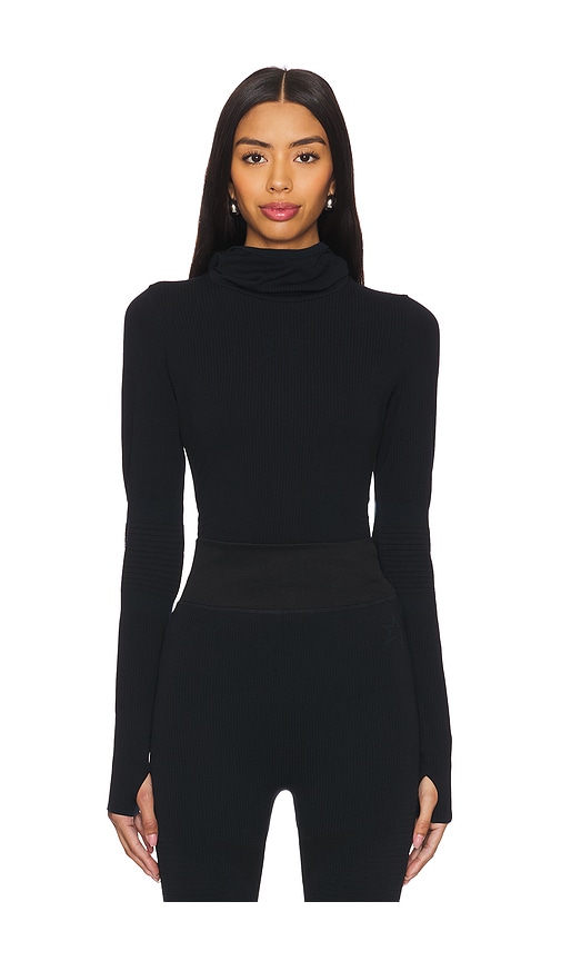 Perfect Moment Perfect Hooded Base Layer in Black | REVOLVE