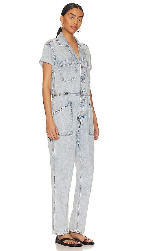 Pistola Grover Jumpsuit In Blue Modesens