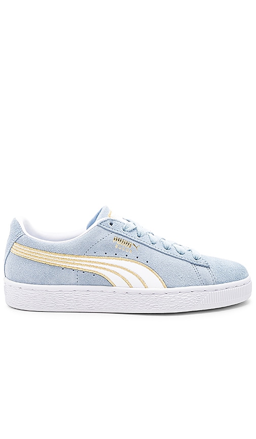 Puma Suede Varsity Sneaker in Blue | REVOLVE