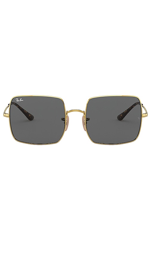 Ray-Ban Square Evolve in Gold & Dark Grey | REVOLVE