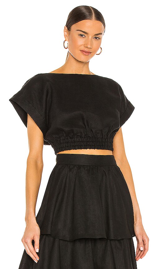 Rebecca Vallance Layla Top in Black | REVOLVE