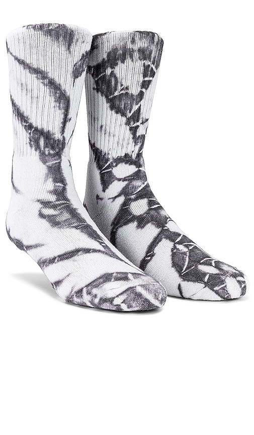RE/DONE 90s Sport Sock in Black Tie Dye | REVOLVE
