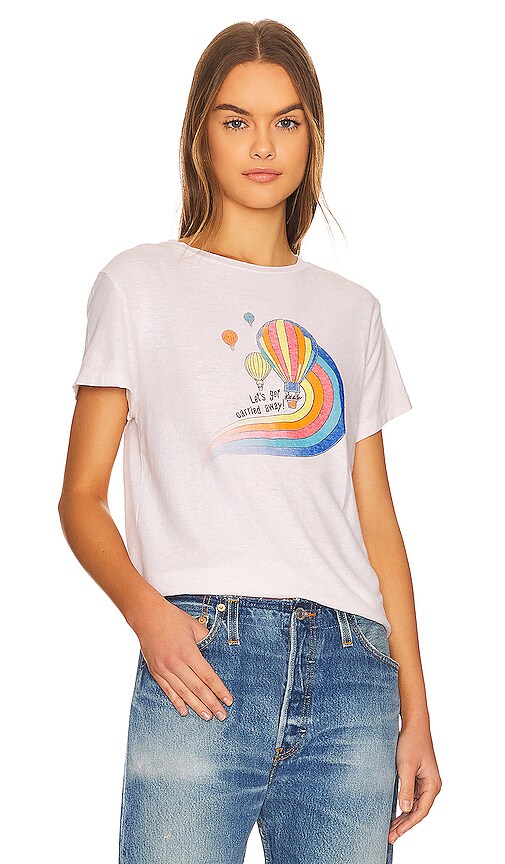 RE/DONE Carried Away Classic Tee in Vintage White | REVOLVE