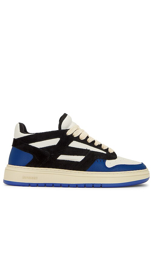 REPRESENT Reptor Sneaker in Black & Cobalt Blue | REVOLVE