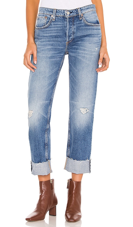 Rag & Bone Rosa Boyfriend Jean in Aquarius | REVOLVE