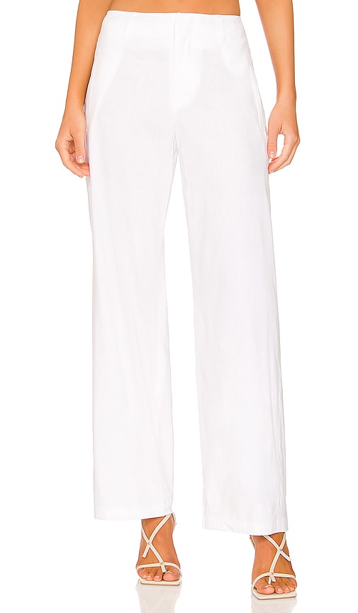 Rag & Bone Dylan Linen Pant in White | REVOLVE