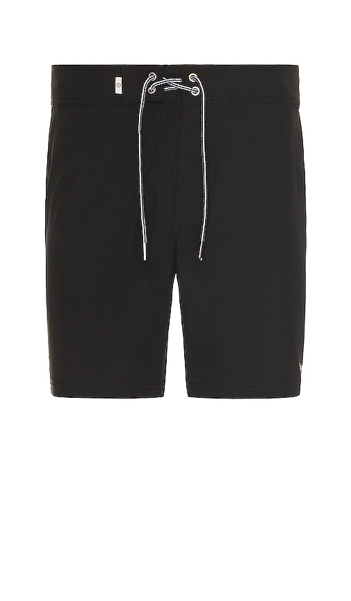 Rhythm Classic Stretch Swim Trunk in Black | REVOLVE