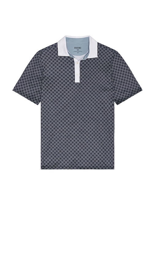 Rhone Golf Sport Polo in True Navy Circle Geo | REVOLVE