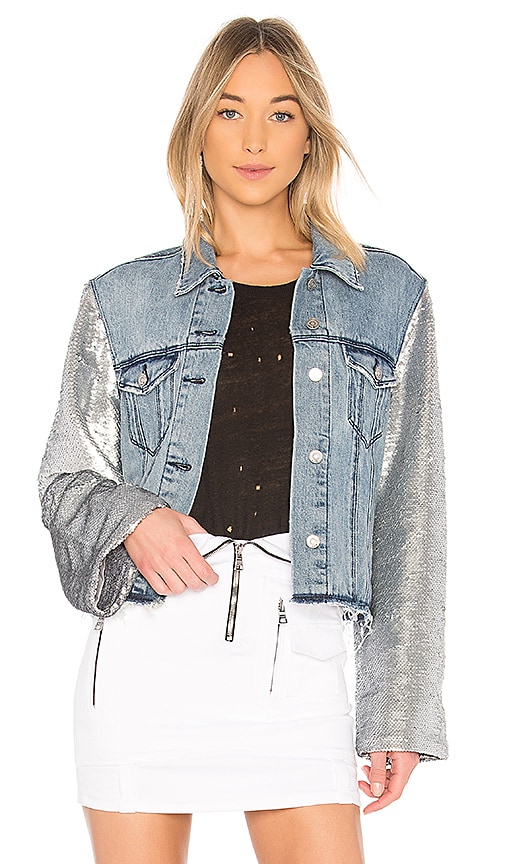 RTA Haylee Jacket in Light Blue | REVOLVE