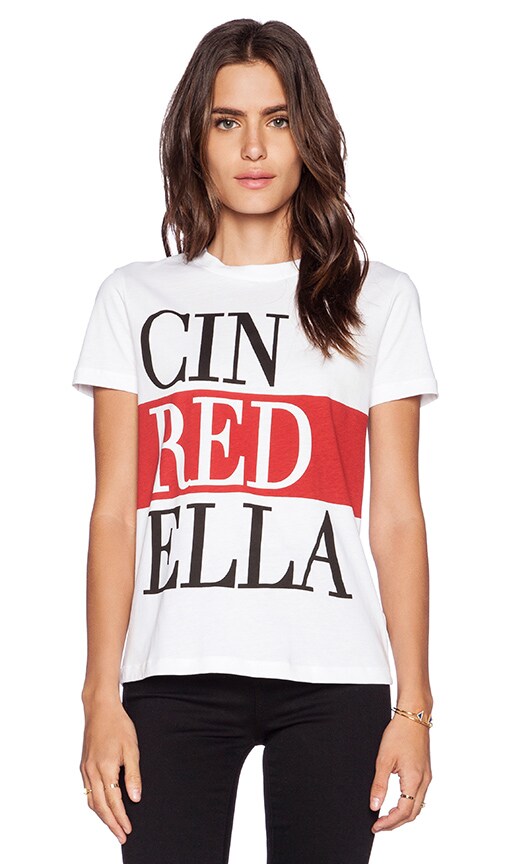 Red Valentino Cinredella Colorblock Tee in Blanco | REVOLVE