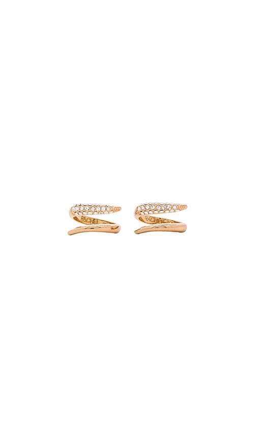 RACHEL ZOE Pave Pod Crossover Ring in Gold | REVOLVE