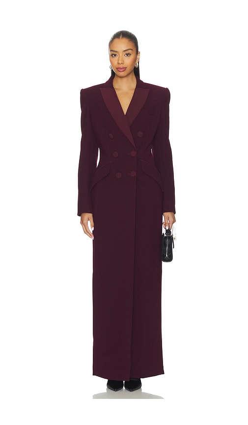 SANS FAFF Amberly Evening Blazer Dress in Bordeaux | REVOLVE