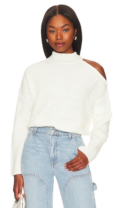 Sanctuary Cut It Out Sweater in Creme | REVOLVE