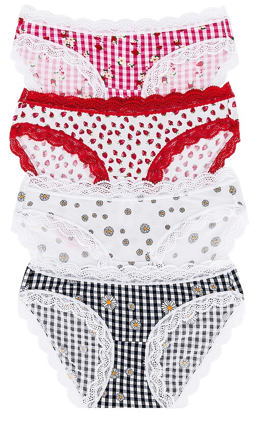 Stripe & Stare Strawberries & Cream Knicker Box In Multi | ModeSens
