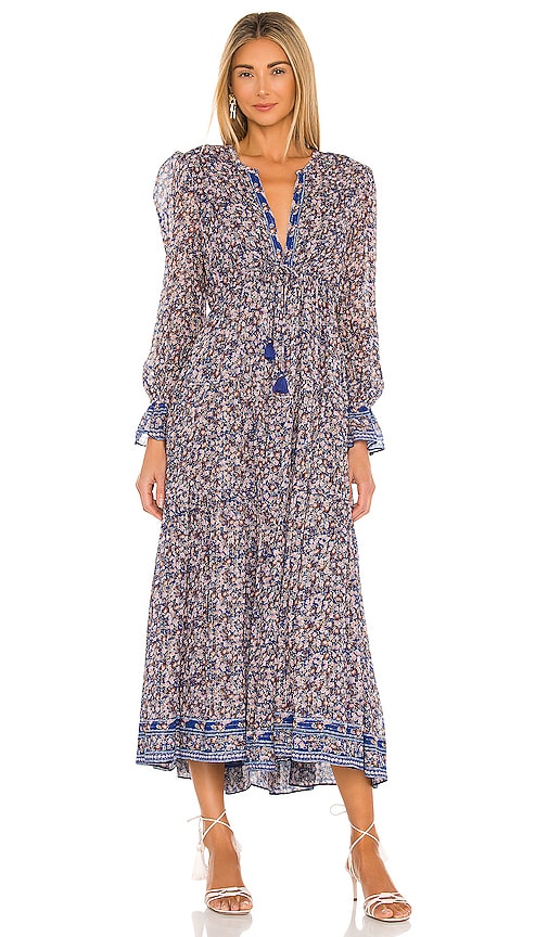 SAYLOR Ina Midi Dress in Multi | REVOLVE