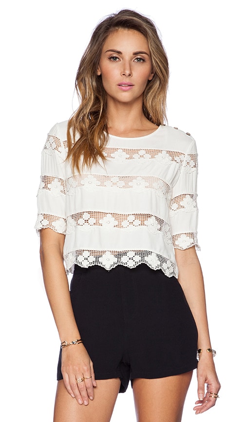 SAYLOR Liza Top in White | REVOLVE