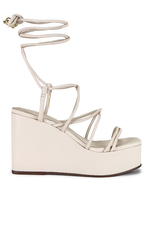 Schutz Magdalena Casual Wedge in White | REVOLVE