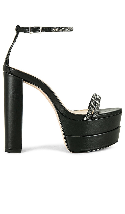 Schutz Fabienne Platform Sandal in Black | REVOLVE