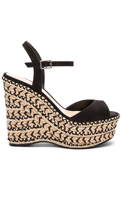 Schutz Veridiane Wedge in Black | REVOLVE