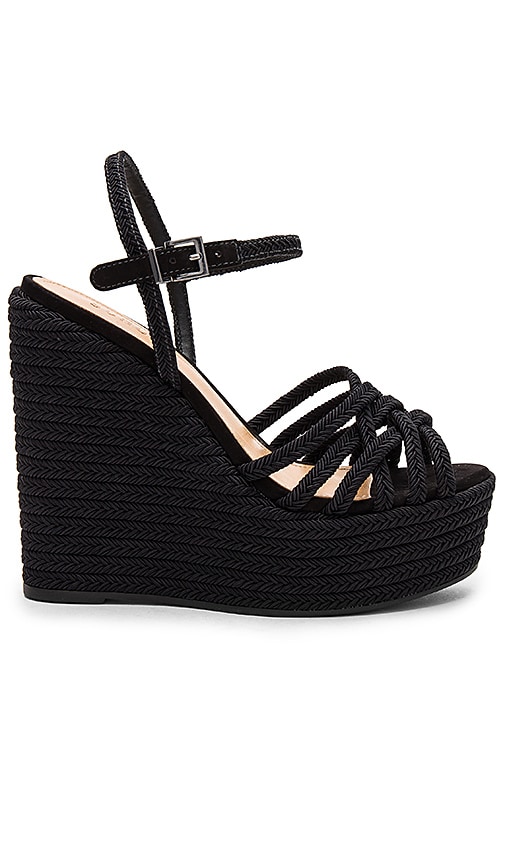 Schutz Leandrea Wedge in Black | REVOLVE