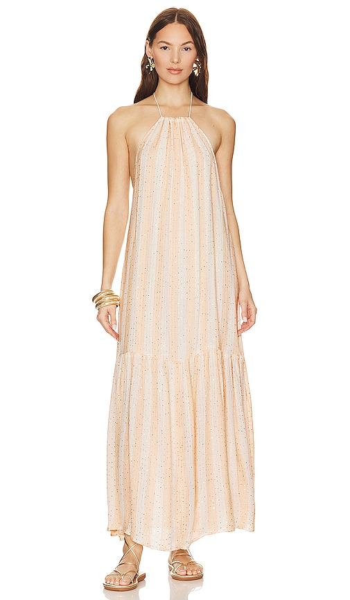 Sundress Zahara Dress in Saint Barth Stripes Off White Beige | REVOLVE