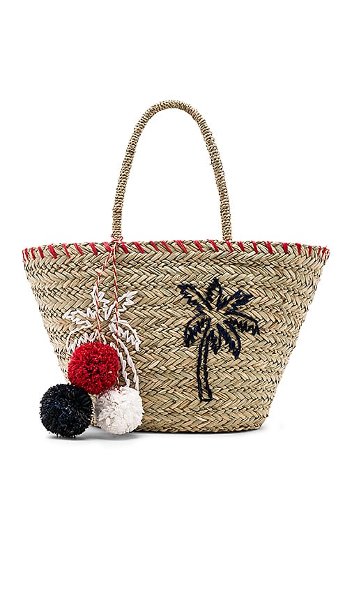 SUNDRY Palm Trees Straw Tote in Natural | REVOLVE