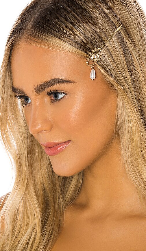 SHASHI Violet Pin Set in Gold | REVOLVE