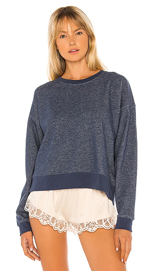 Skin Brigitte Pullover in Denim Blue | REVOLVE